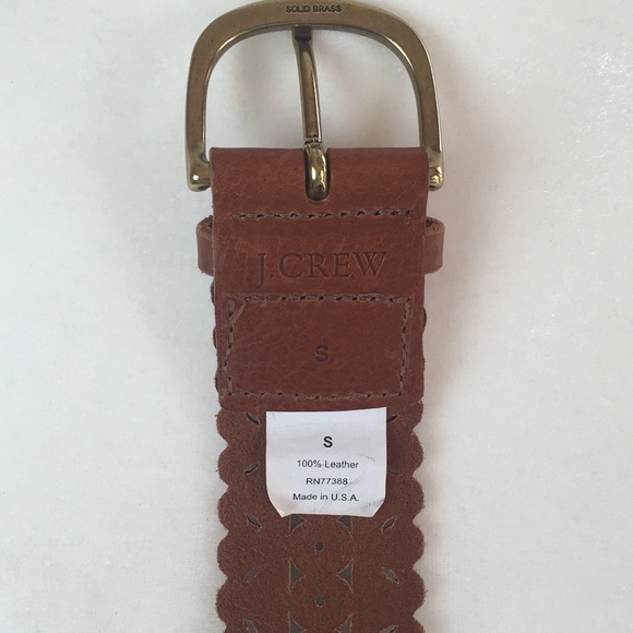 J. Crew | Accessories | J Crew Genuine Leather Lattice Belt | Poshmark